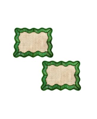 Click here for Coro Cora Wavy Rectangular Placemat - Set of 2 prices
