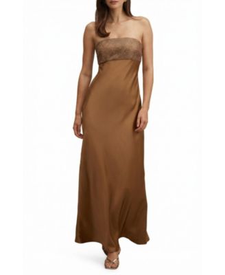 Click here for Ever New Womens Amina Embellished Satin Maxi Dress prices