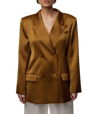 Click here for Jluxlabel Lara Oversize Satin Blazer prices