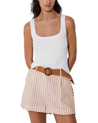 Click here for Reiss Chloe Striped Shorts prices