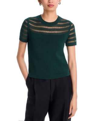 Click here for rag & bone Britt Crewneck Short Sleeve Sweater prices