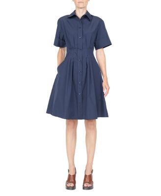 Click here for Callas Milano Bergamo Fit and Flare Shirt Dress prices