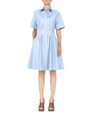 Click here for Callas Milano Bergamo Fit and Flare Shirt Dress prices