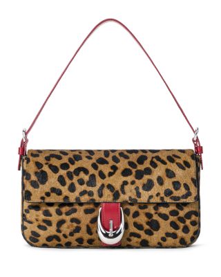 Click here for Staud Harlow Cheetah Print Calf Hair Shoulder Bag prices