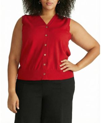 Click here for Universal Standard Plus Savvy Fine Knit Cardigan V... prices