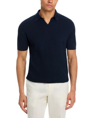 Click here for Boglioli Garment Dye Pique Knit Johnny Collar Polo prices