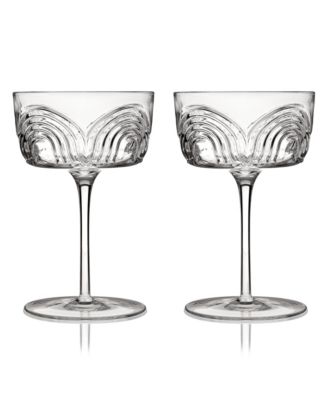 Click here for Viski Deco Beau Crystal Coupes  Set of 2 prices