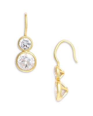 Click here for Shashi Bezel Double Drop Earrings prices