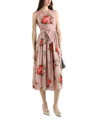 Click here for Dolce & Gabbana Rose Bouquet Print Cotton Dress prices