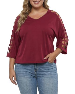 Click here for standards & practices Plus 3/4 Sleeve Cutout Detai... prices