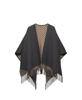 Click here for Prada Reversible Wool And Cashmere Poncho prices