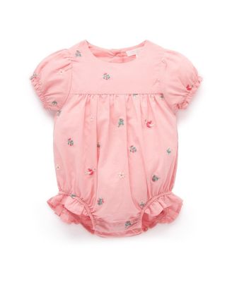 Click here for Purebaby Girls Embroidered Floral Bodysuit - Baby prices