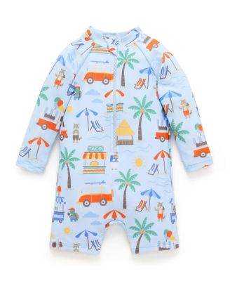 Click here for Purebaby Boys Printed Longsleeve Swim Sunsuit - Ba... prices