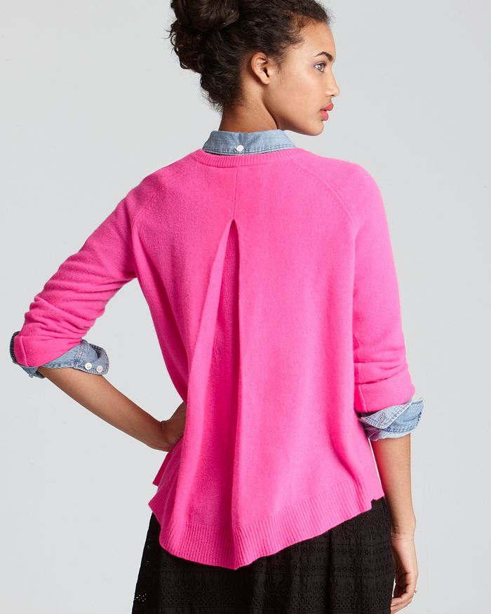 AQUA Sweater - Inverted Back Pleat Pullover - 100% Exclusive ...