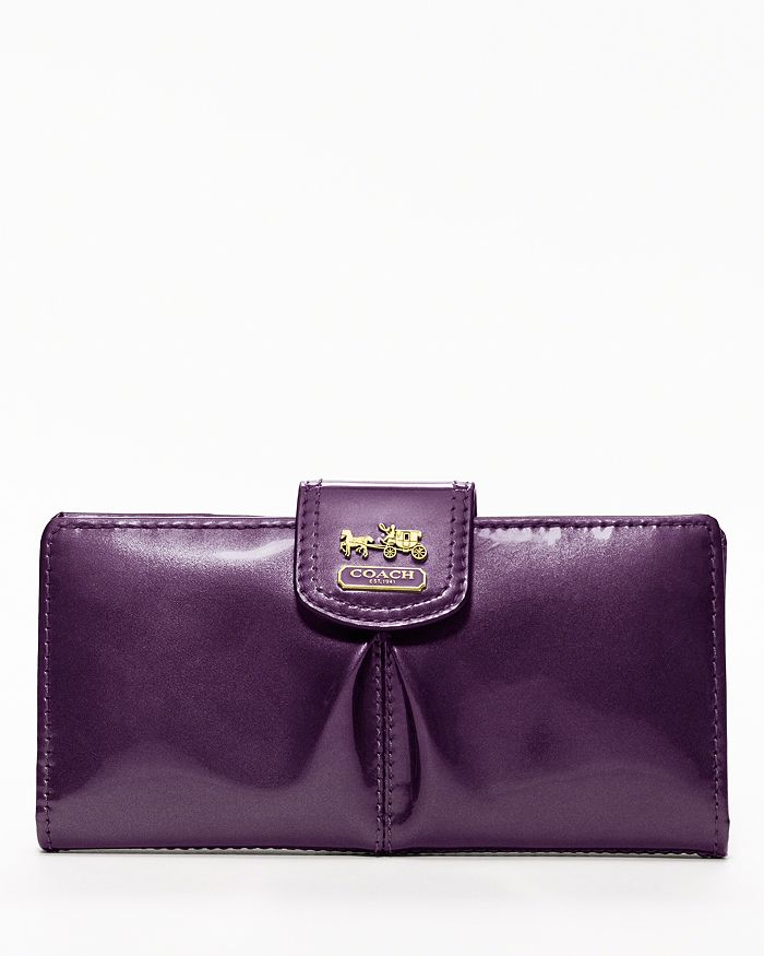 COACH Madison Patent Skinny Wallet | Bloomingdale's