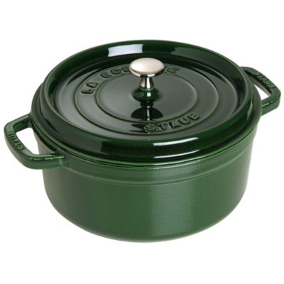 Staub Cast Iron 5.5-Qt Round Dutch Oven - Basil