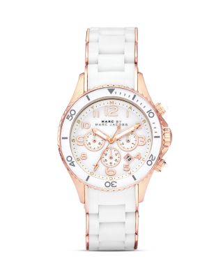 MARC JACOBS MARC BY Rock with Rose Gold Accents Watch, 40mm ...