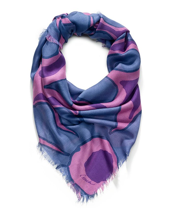 COACH Poppy Floral Scarf | Bloomingdale's