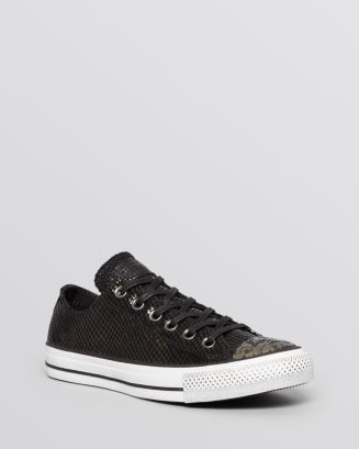 Converse Flat Lace Up Sneakers - Low Top Metallic | Bloomingdale's