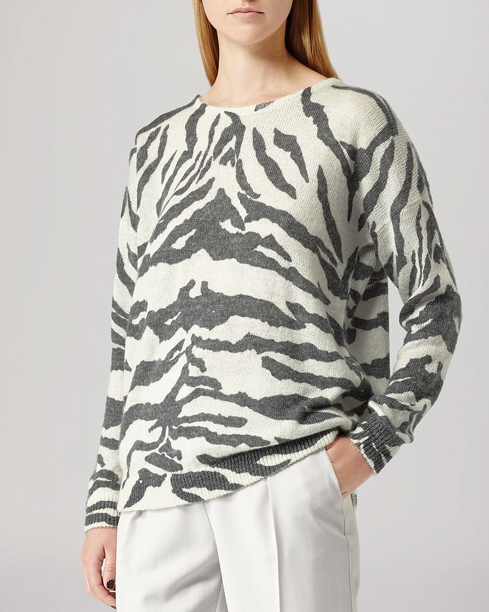REISS Sweater - Shola Printed | Bloomingdale's
