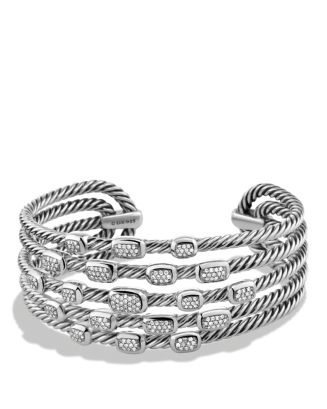 David Yurman Confetti Wide Cuff Bracelet with Diamonds | Bloomingdale's