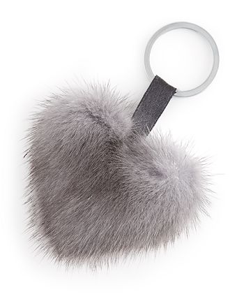 Maximilian Furs Maximilian Key Chain - Mink Heart | Bloomingdale's