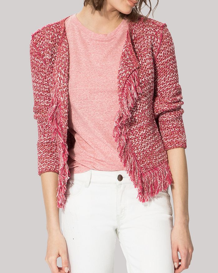 Maje Cardigan - Malaga Fringe Trim | Bloomingdale's