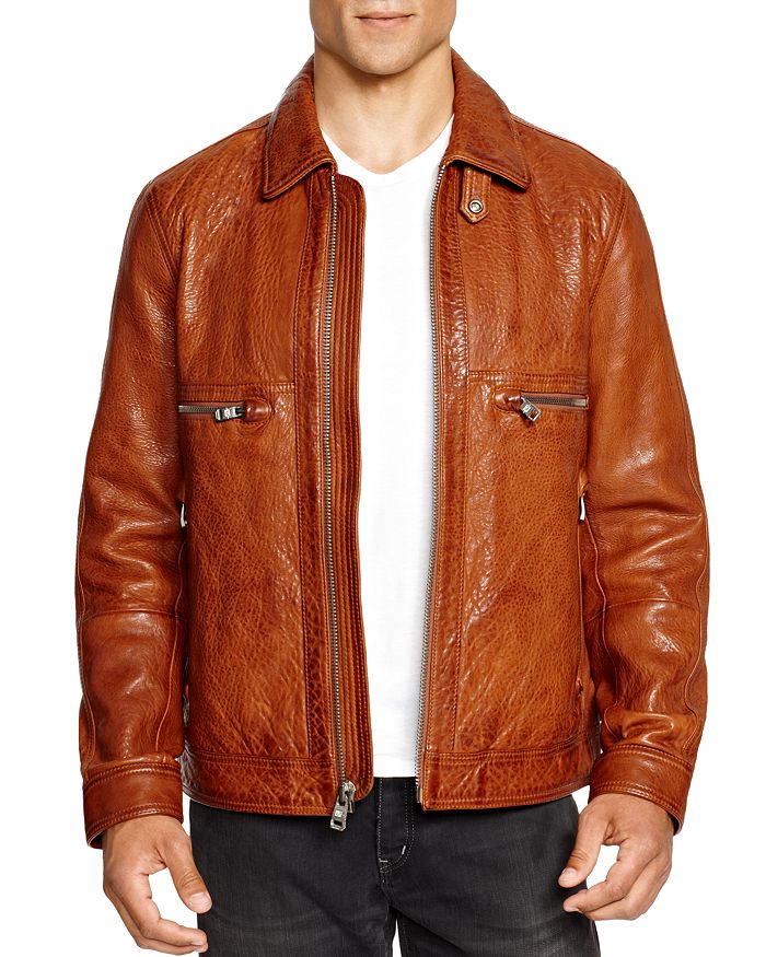 Andrew Marc Exeter Leather Trucker Jacket | Bloomingdale's Andrew Marc Exeter Leather Trucker Jacket | Bloomingdale's