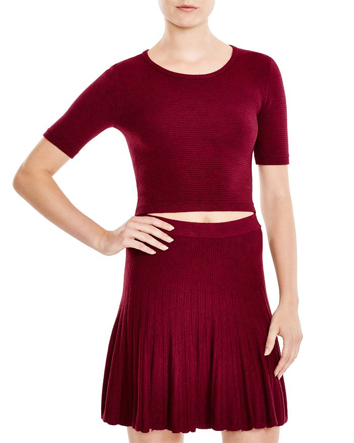 Alice and Olivia Alice + Olivia Lary Knit Crop Top | Bloomingdale's