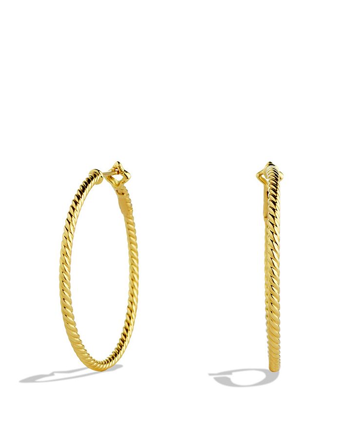 David Yurman Cable Classics Hoop Earrings in Gold | Bloomingdale's