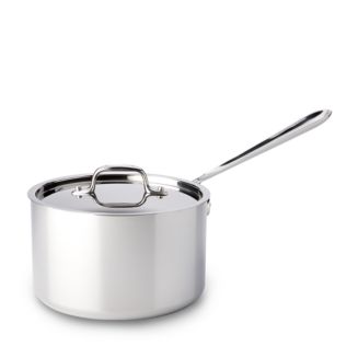 All-Clad All Clad Stainless Steel 4 Quart Sauce Pan with Lid ...