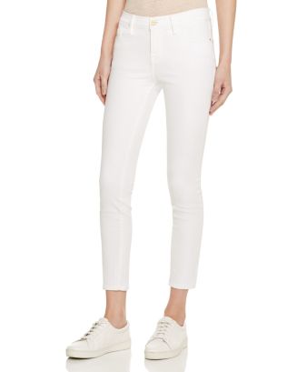 FRAME Le Color Crop Jeans in Blanc | Bloomingdale's