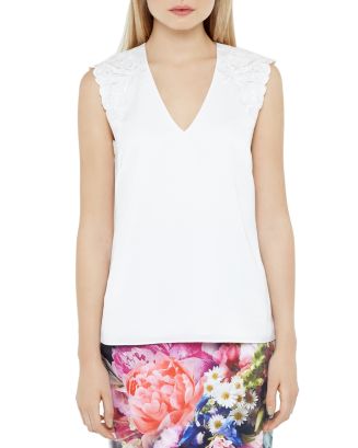 Ted Baker Cimora Embroidered Top | Bloomingdale's