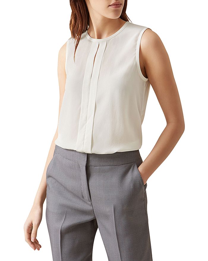 HOBBS LONDON Annalease Silk Top | Bloomingdale's