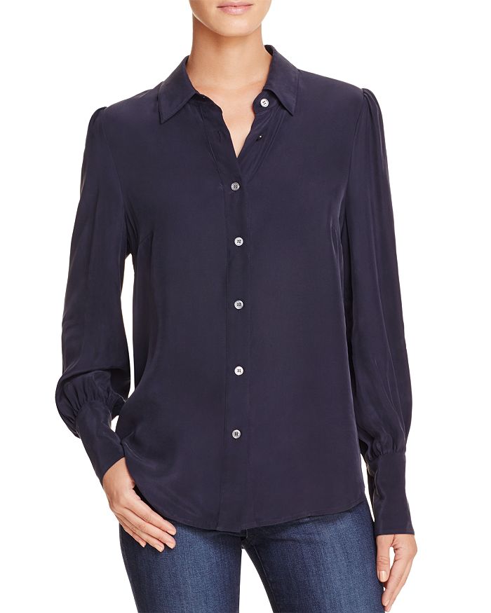 FRAME Feminine Silk Blouse | Bloomingdale's