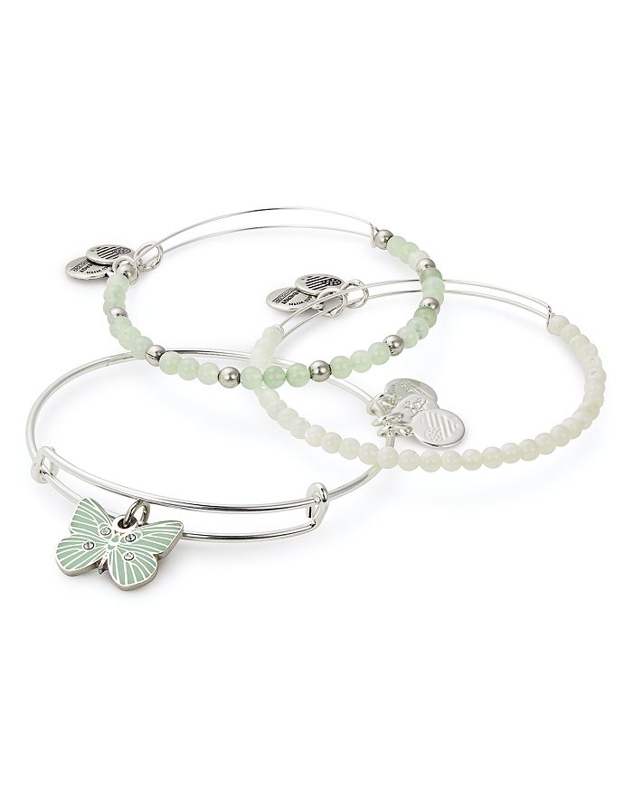 Alex and Ani Butterfly Expandable Wire Bangles, Set of 3 | Bloomingdale's