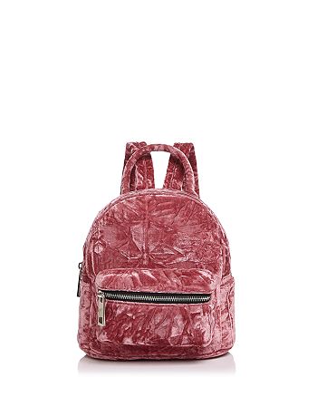 Street Level Mini Crushed Velvet Backpack | Bloomingdale's