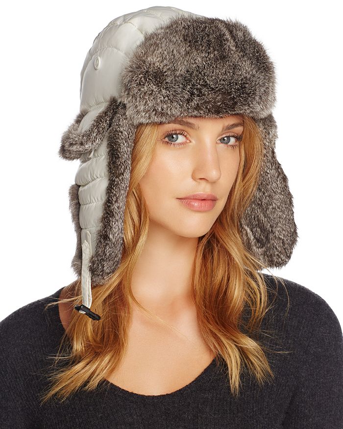 Crown Cap Rabbit Fur Aviator Hat | Bloomingdale's