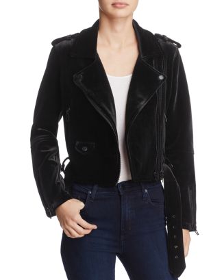 BLANKNYC Velvet Moto Jacket | Bloomingdale's