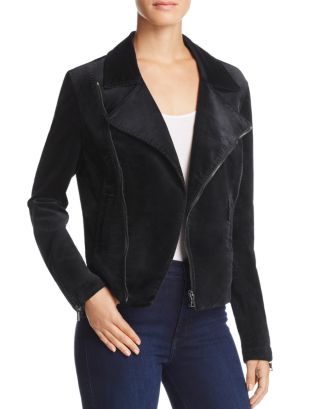 AG Velvet Moto Jacket | Bloomingdale's