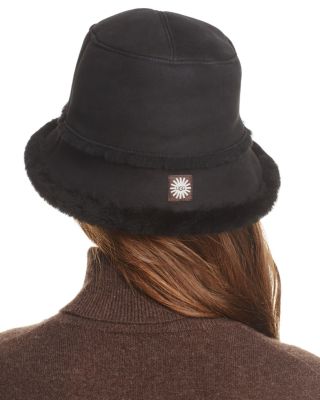 UGG® Shearling Trim Bucket Hat | Bloomingdale's UGG® Shearling Trim Bucket Hat | Bloomingdale's