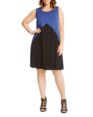 Karen Kane Plus Color-Block Shift Dress | Bloomingdale's