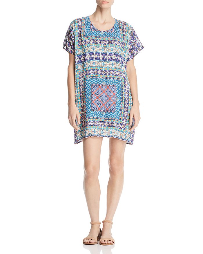 Tolani Tile-Print Tunic Dress | Bloomingdale's