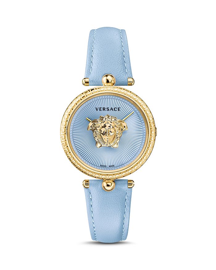 Versace Collection Palazzo Empire Blue Watch, 34mm | Bloomingdale's