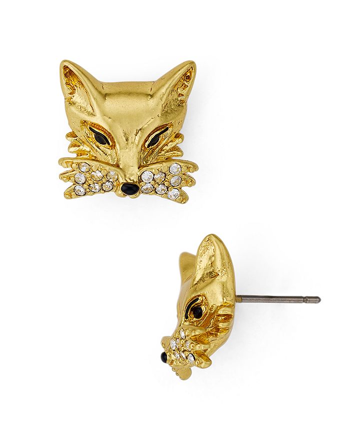 kate spade new york Fox Stud Earrings | Bloomingdale's