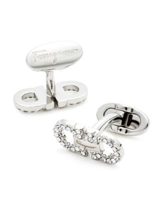 Salvatore Ferragamo Embellished Gancini Cufflinks | Bloomingdale's