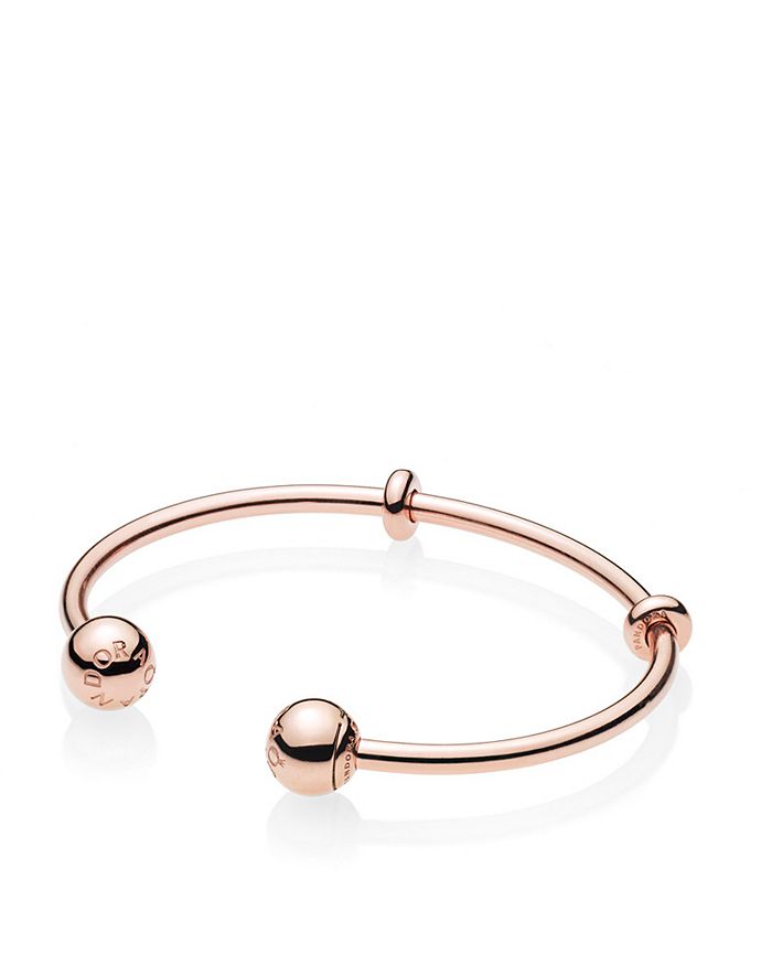 Pandora Rose Gold-Tone Open Bangle Bracelet | Bloomingdale's