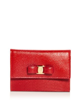 Salvatore Ferragamo Vara Leather Card Case | Bloomingdale's