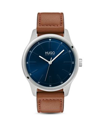 HUGO HUGO #CREATE Gray & Blue Watch, 42mm | Bloomingdale's