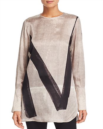 Max Mara Attore Silk Tunic Top | Bloomingdale's